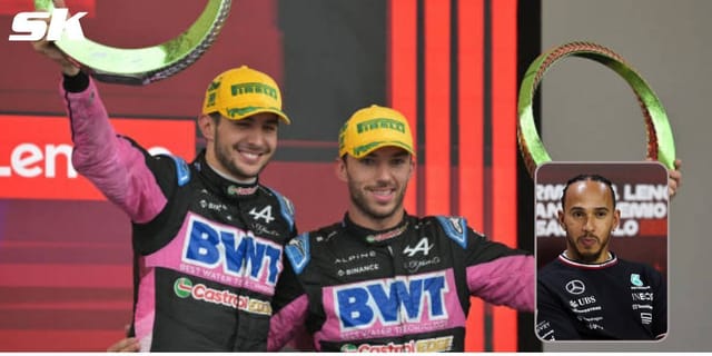 "Great drive guys" - Lewis Hamilton congratulates Alpine duo of Esteban ...