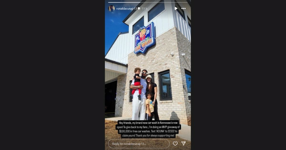 Ronald Acuna Jr. promises 'MVP giveaway of $100,000' in car washes ...