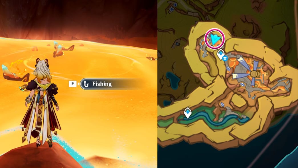 All Genshin Impact Natlan Fishing Spot locations