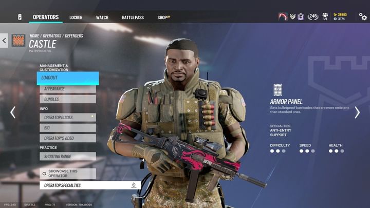 Best Castle loadout in Rainbow Six Siege