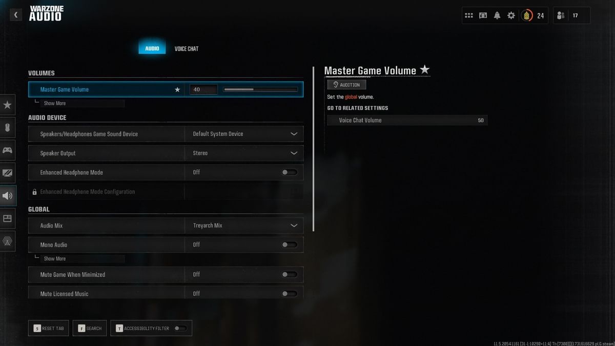 Best audio settings in Warzone