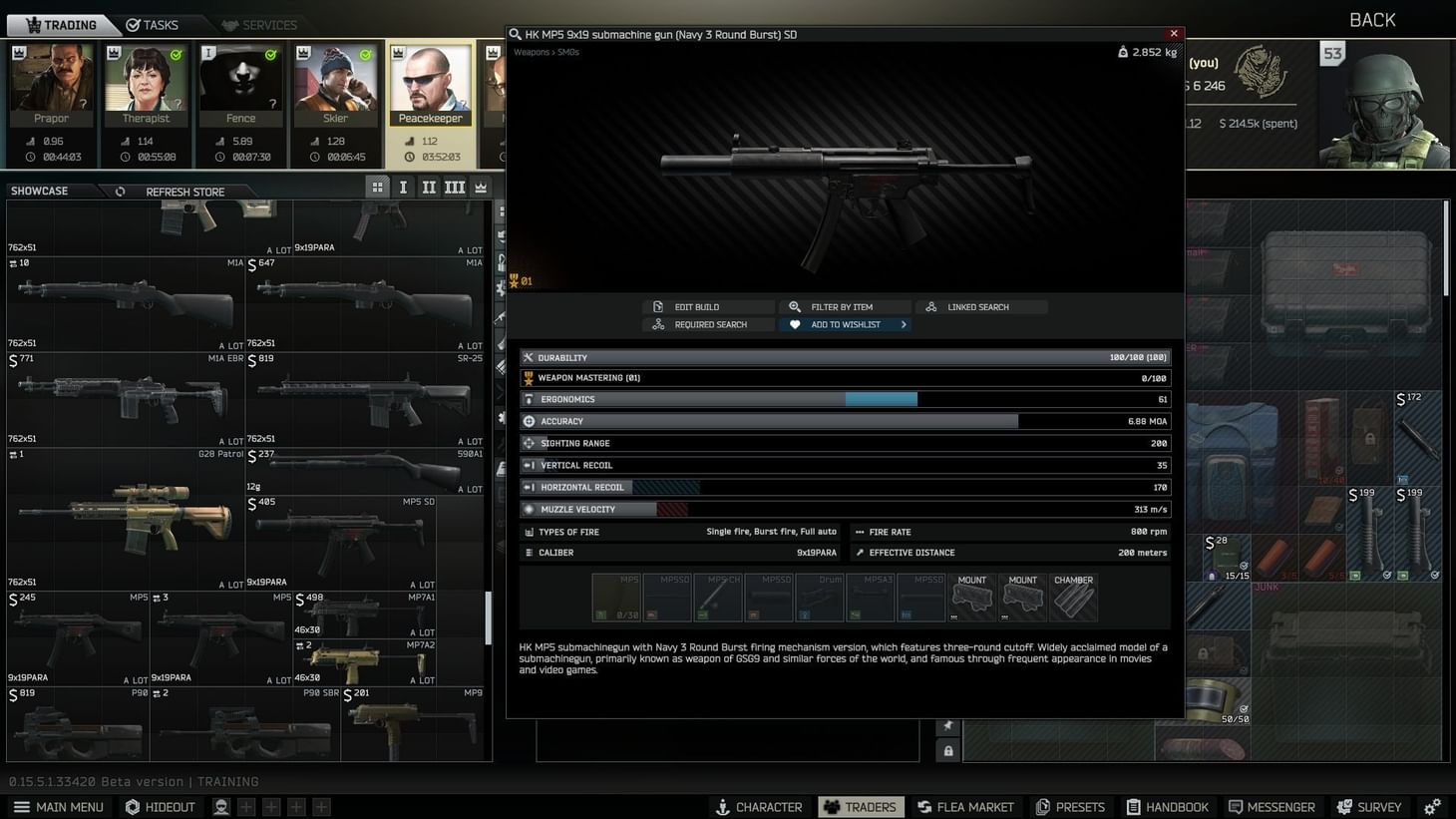 Gunsmith Part 3 in Escape from Tarkov: How to complete and rewards