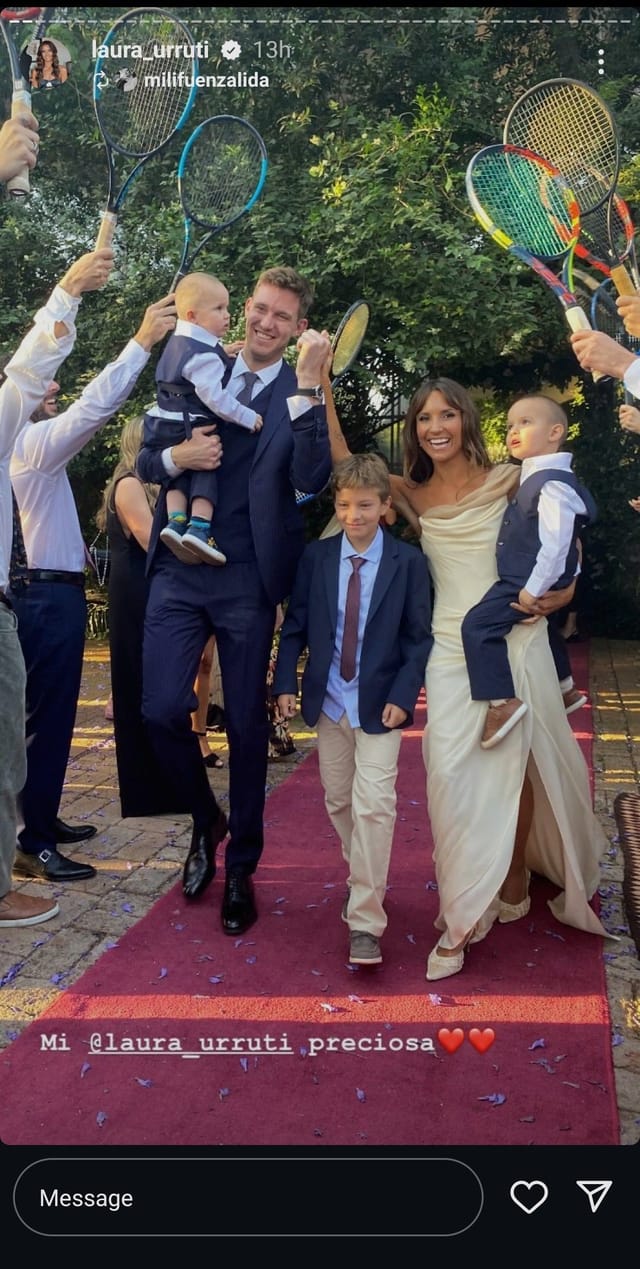 In Pictures: Nicolas Jarry and wife Laura exchange vows 4 years after ...