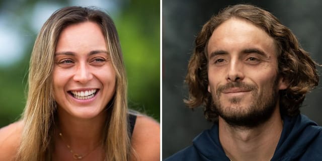 Paula Badosa & boyfriend Stefanos Tsitsipas share romantic kiss in ...