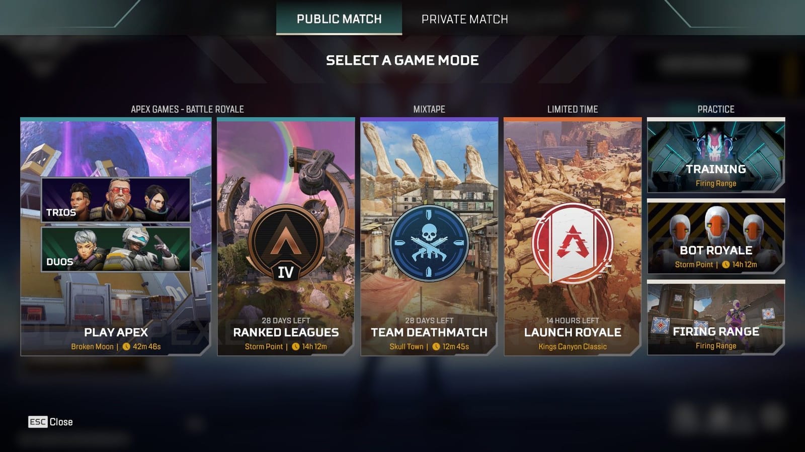 Apex Legends Launch Royale end date and time