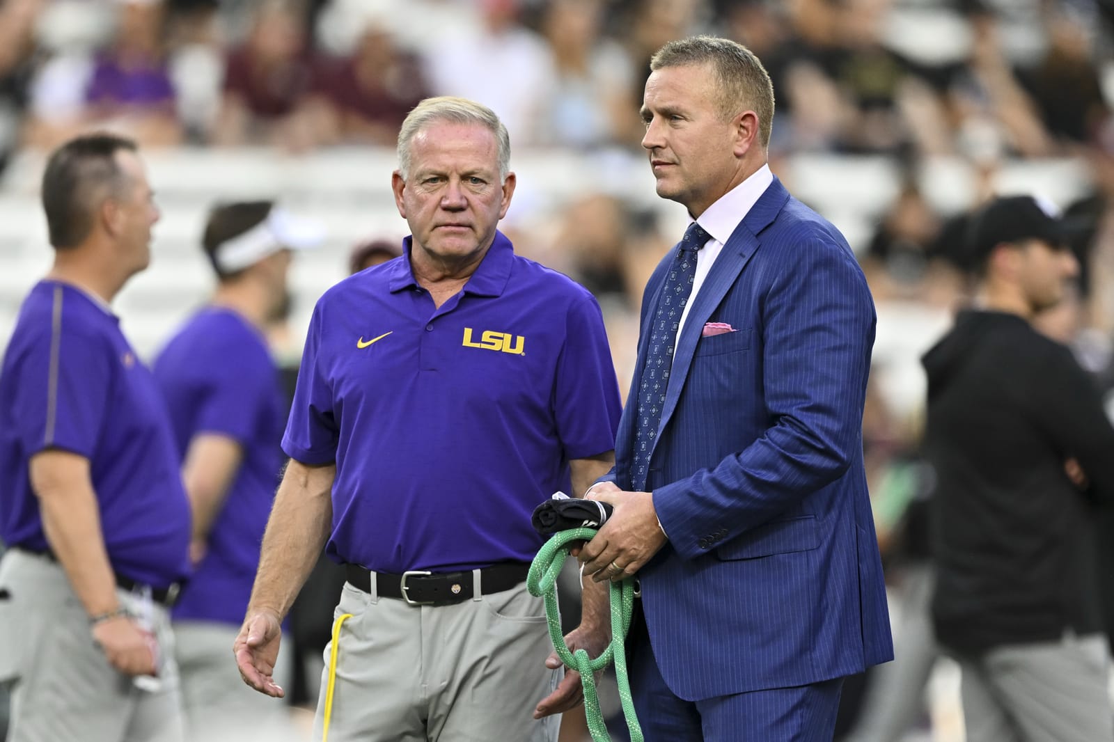 Why is Brian Kelly's LSU ranked below Kansas State in Week 12 AP Poll ...