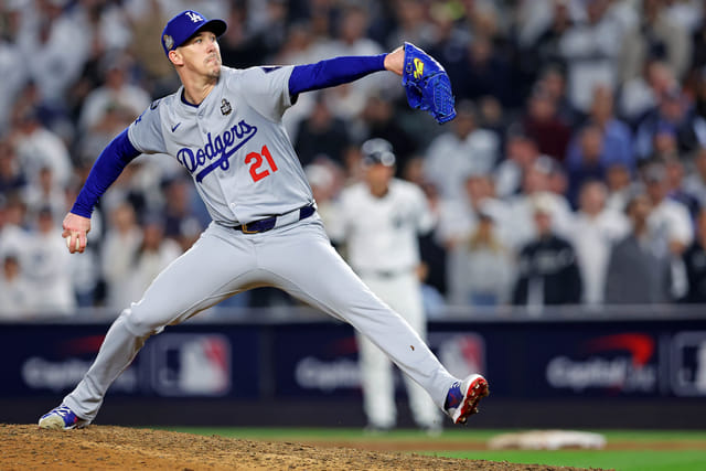 Walker Buehler’s wife McKenzie gushes over Dodgers star's World Series trophy lift upon arriving ...