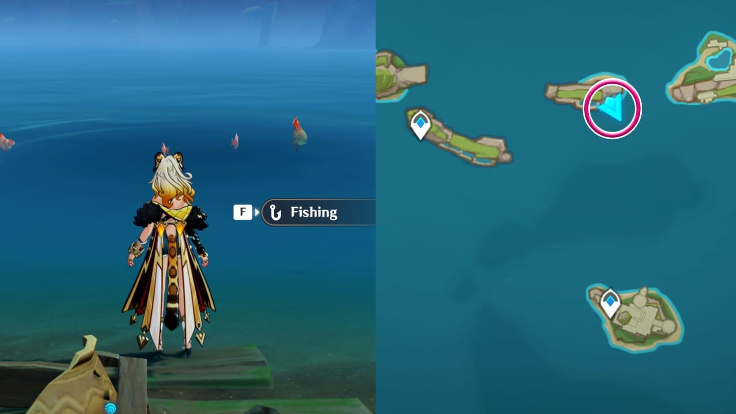 All Genshin Impact Natlan Fishing Spot locations