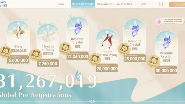 How to pre-register for Infinity Nikki: Milestone rewards, 4-star ...