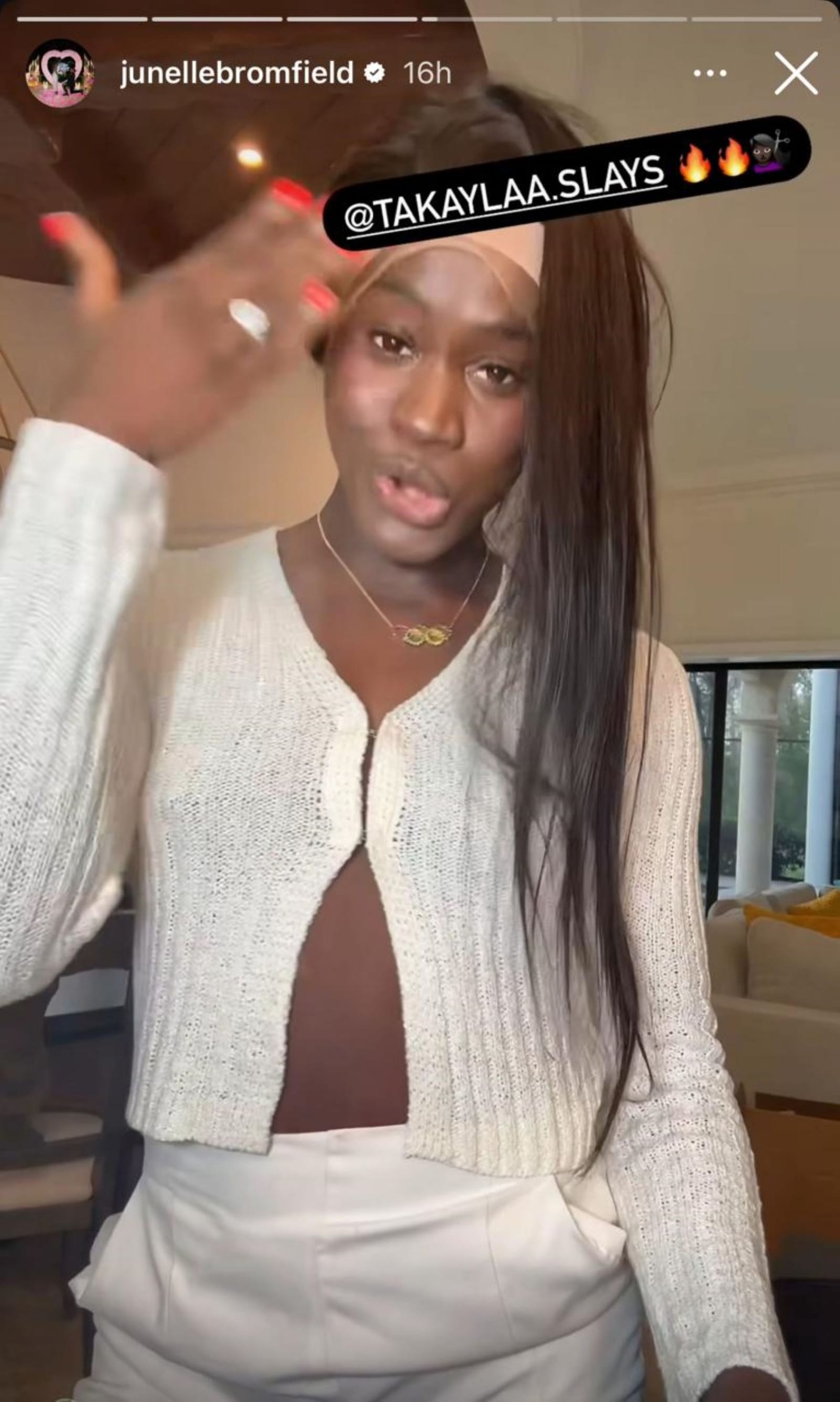 Noah Lyles' fiancée Junelle Bromfield flaunts new hairstyle just days ...