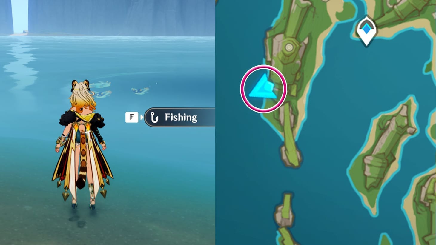 All Genshin Impact Natlan Fishing Spot locations