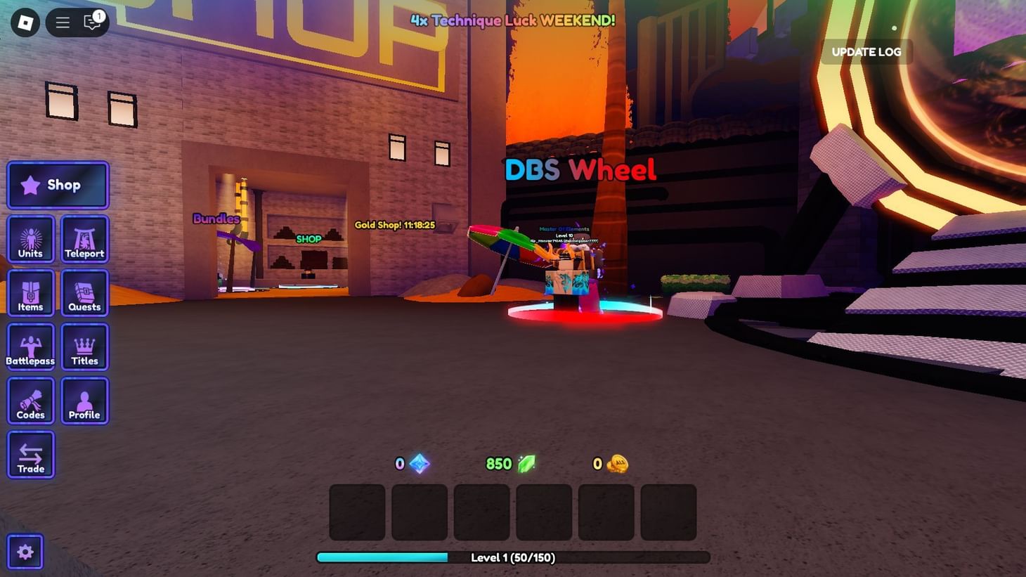 Anime Last Stand DBZ + QOL Update patch notes