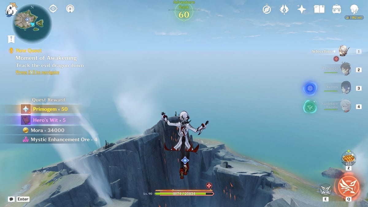 Genshin Impact: The Other Side of the Sky quest guide