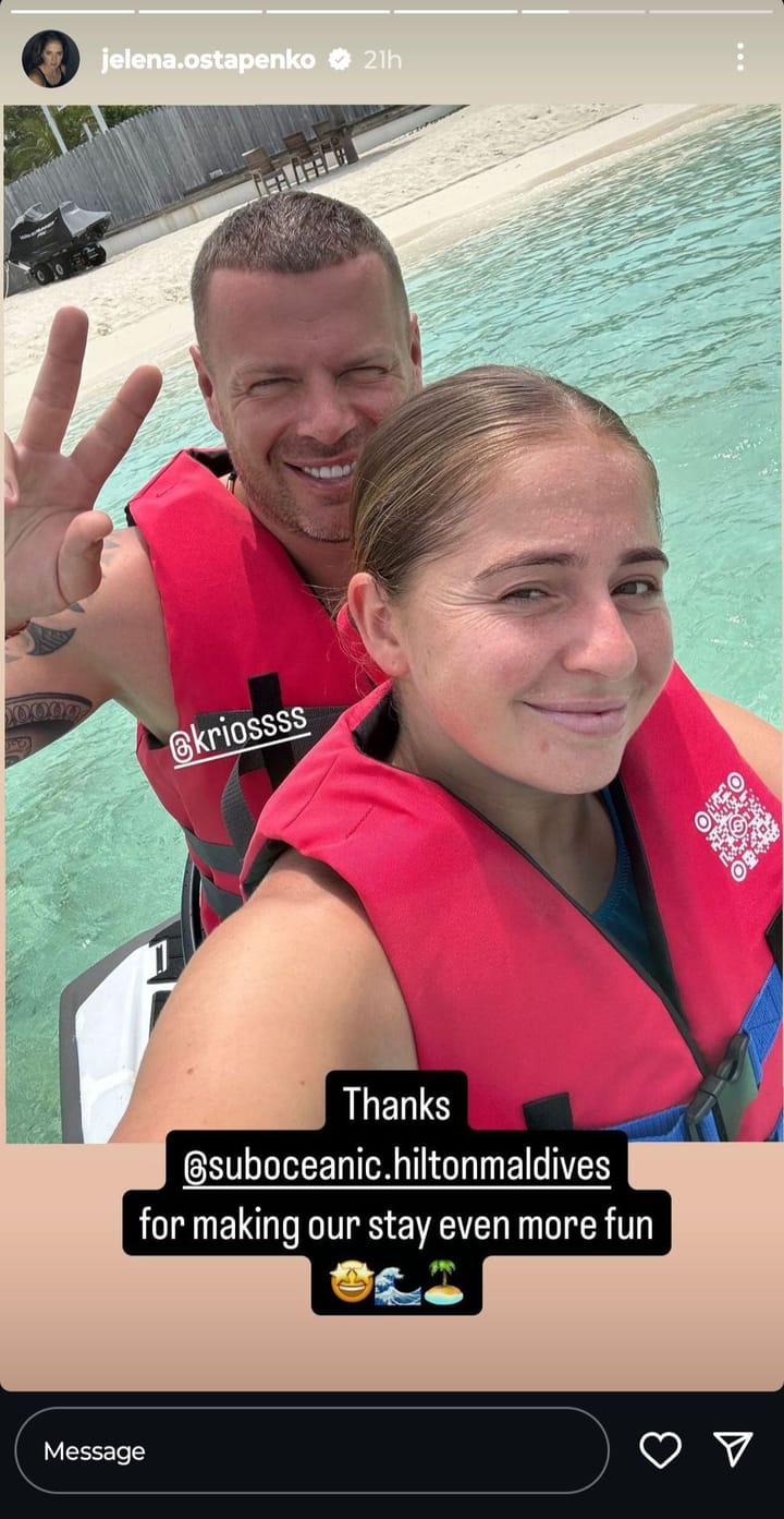 "Another great day in paradise" - Jelena Ostapenko relishes her time ...