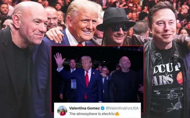 Donald Trump's special moment with Joe Rogan after electrifying UFC 309 ...