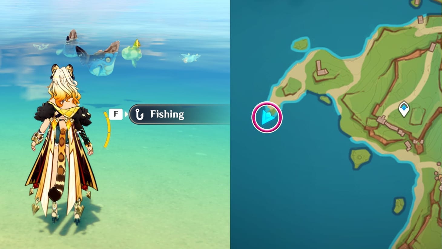All Genshin Impact Natlan Fishing Spot locations