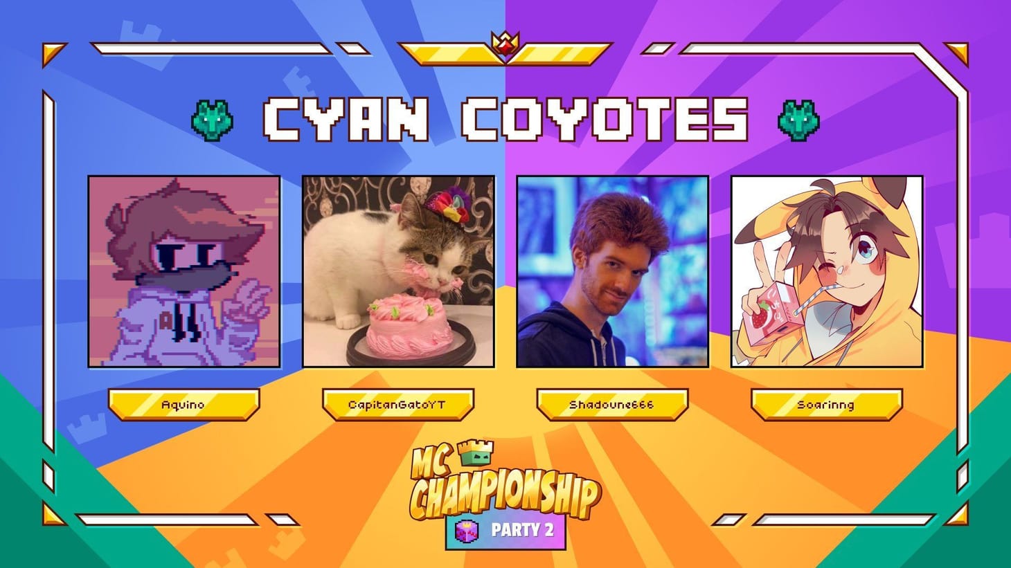 Minecraft Championship (MCC) Party 2: List of all competing players and ...