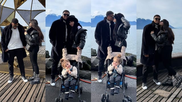 In Photos: Ronald Acuna Jr.'s wife turns heads in winterwear during ...