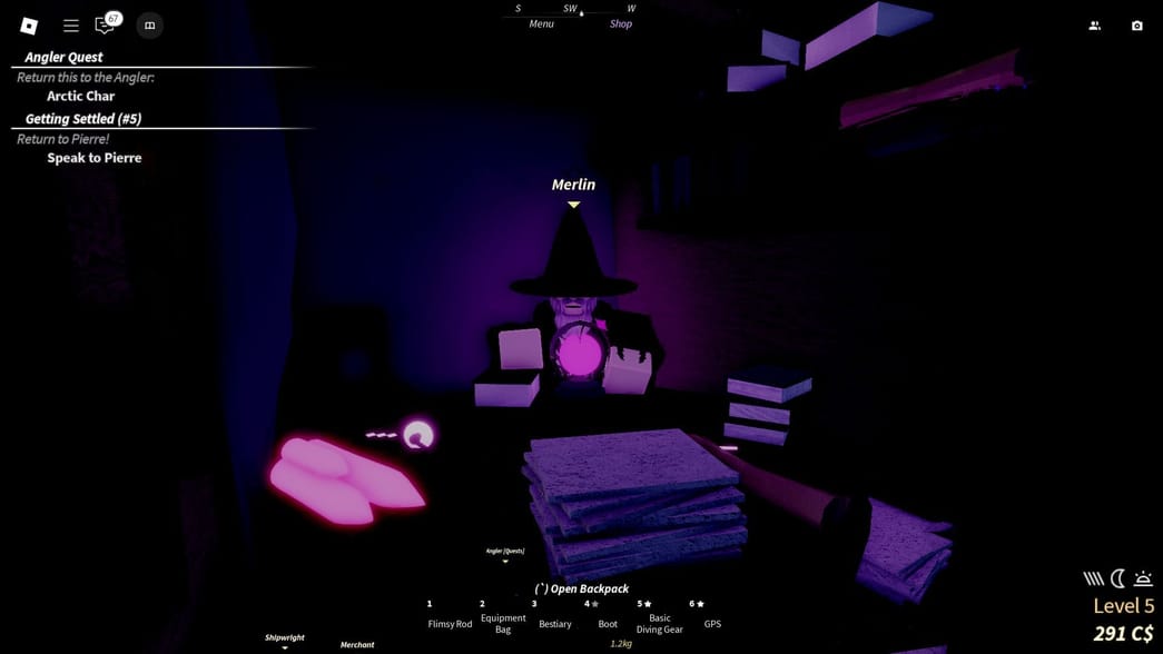 Roblox: Where is Merlin in Fisch?