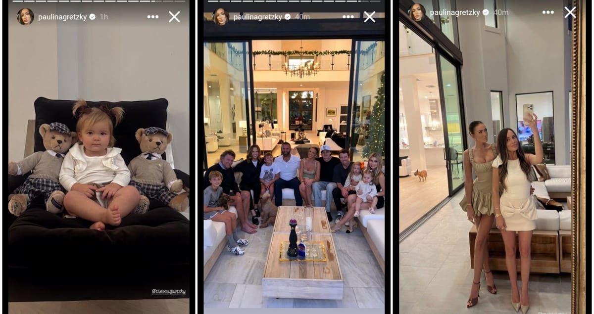 In Photos: Wayne Gretzky, daughter Paulina's Thanksgiving gathering ...