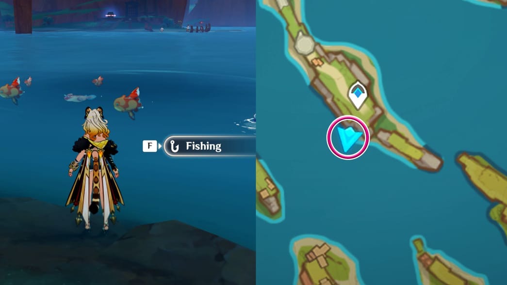 All Genshin Impact Natlan Fishing Spot locations