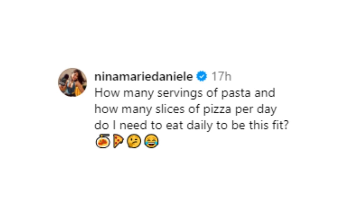 Nina-Marie Daniele inquires about Mikey Musumeci's famous pizza diet as ...