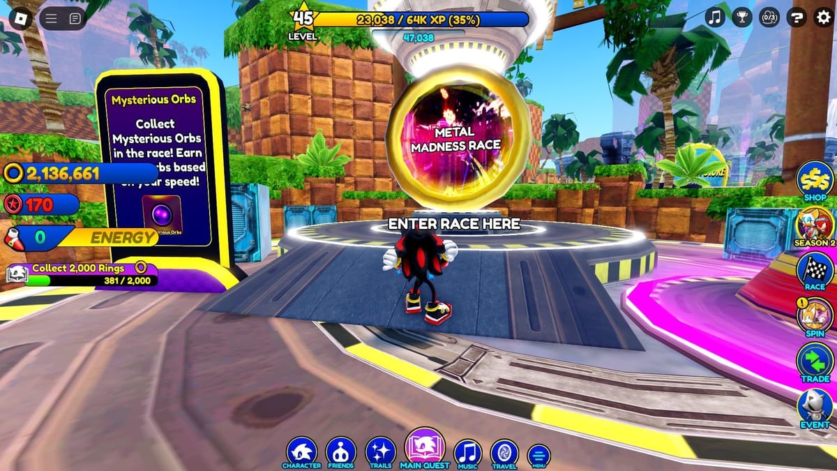 Sonic Speed Simulator: Metal Madness Race guide (Armored Metal Sonic)