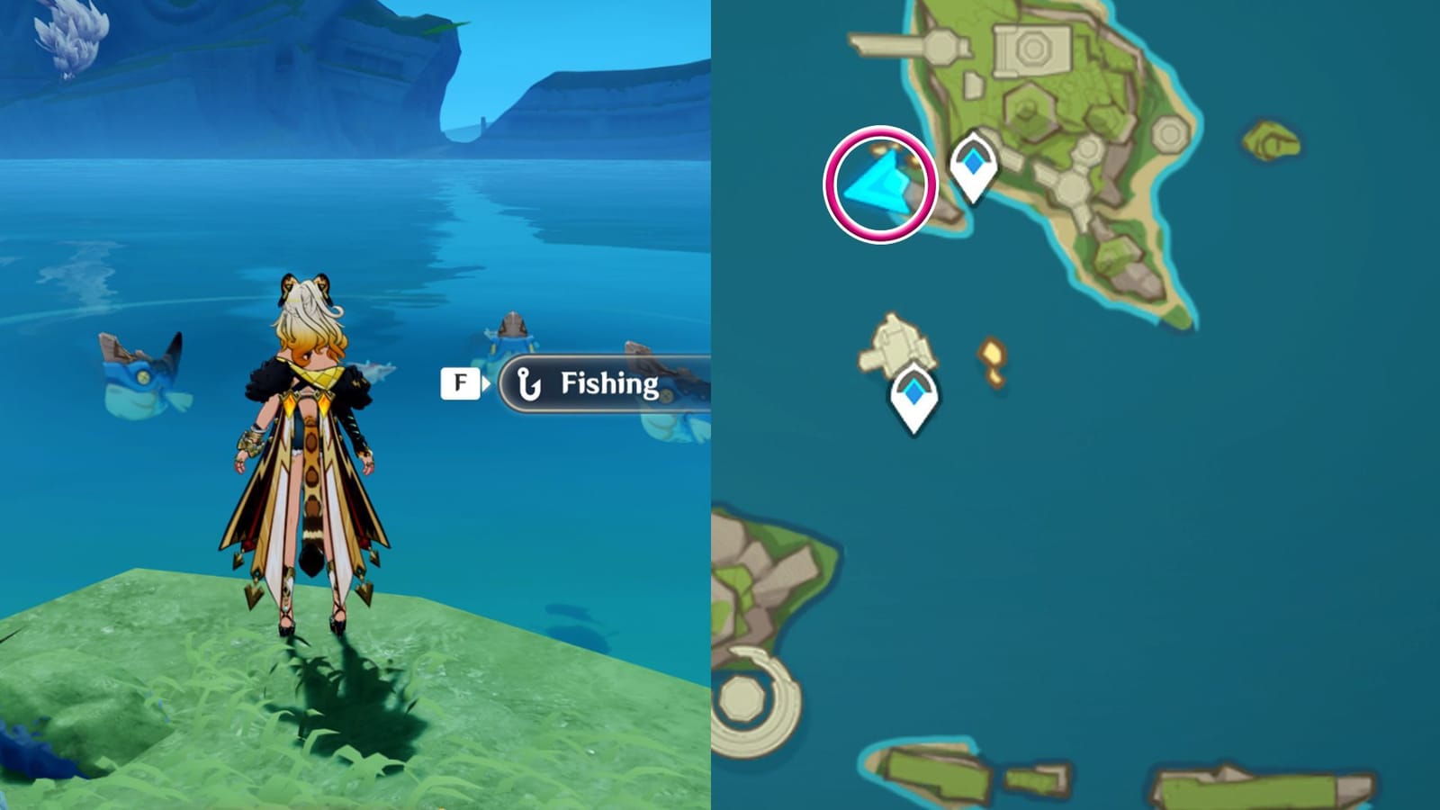 All Genshin Impact Natlan Fishing Spot locations