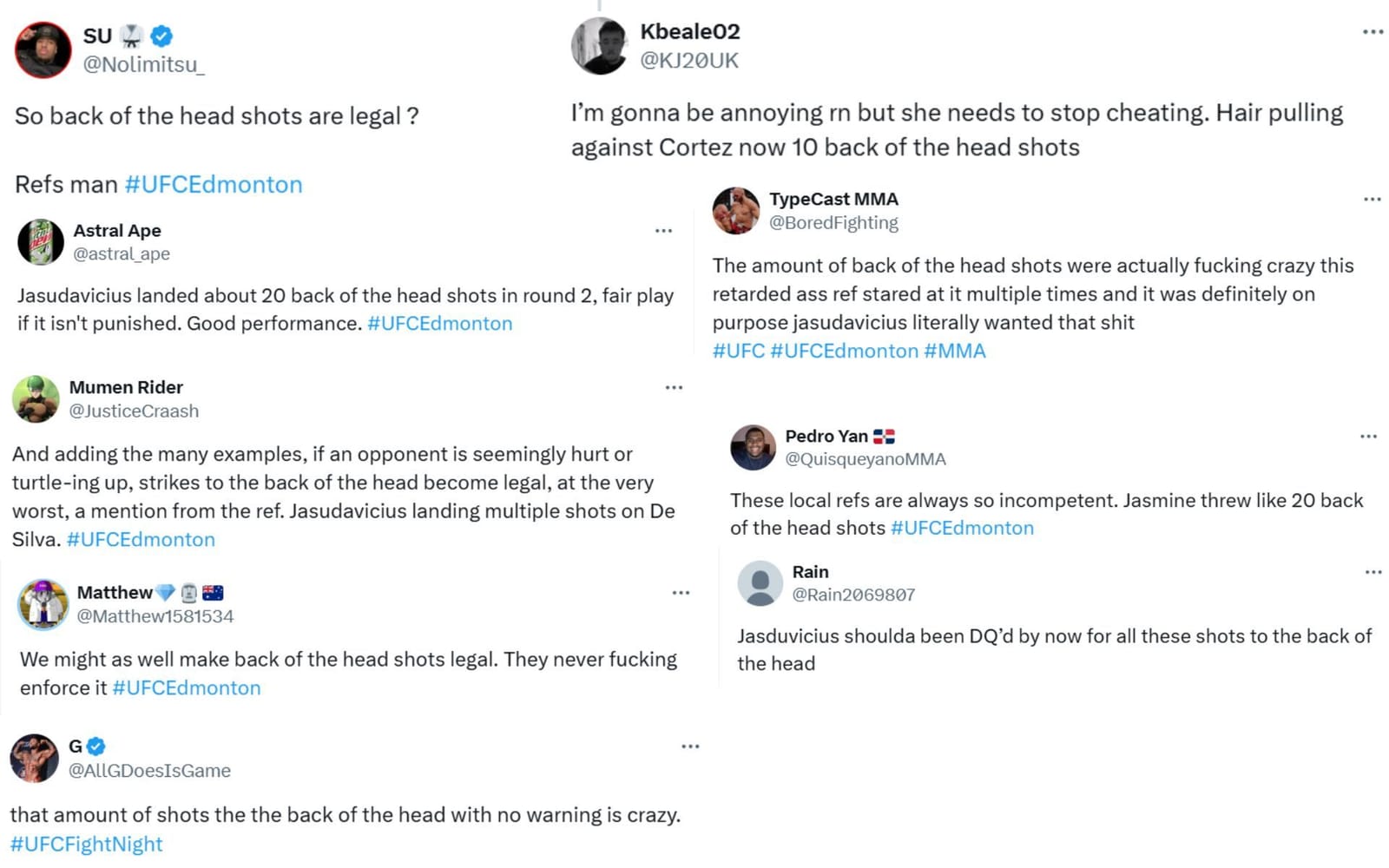 "So back of the head shots are legal?" - MMA world slams referee as ...