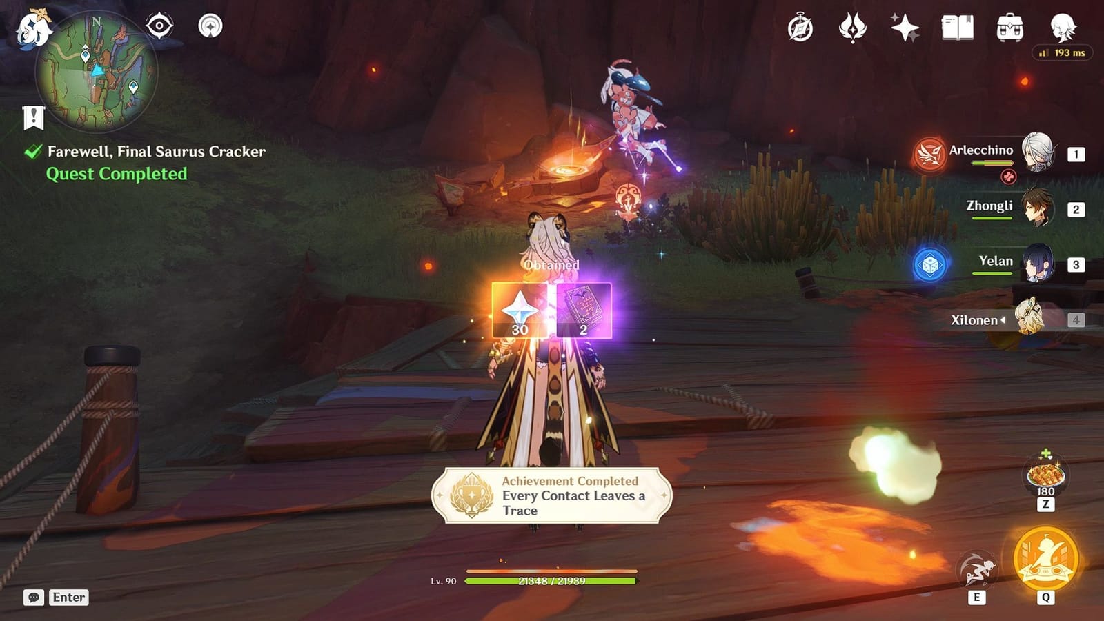 Genshin Impact: Farewell, Final Saurus Cracker quest guide