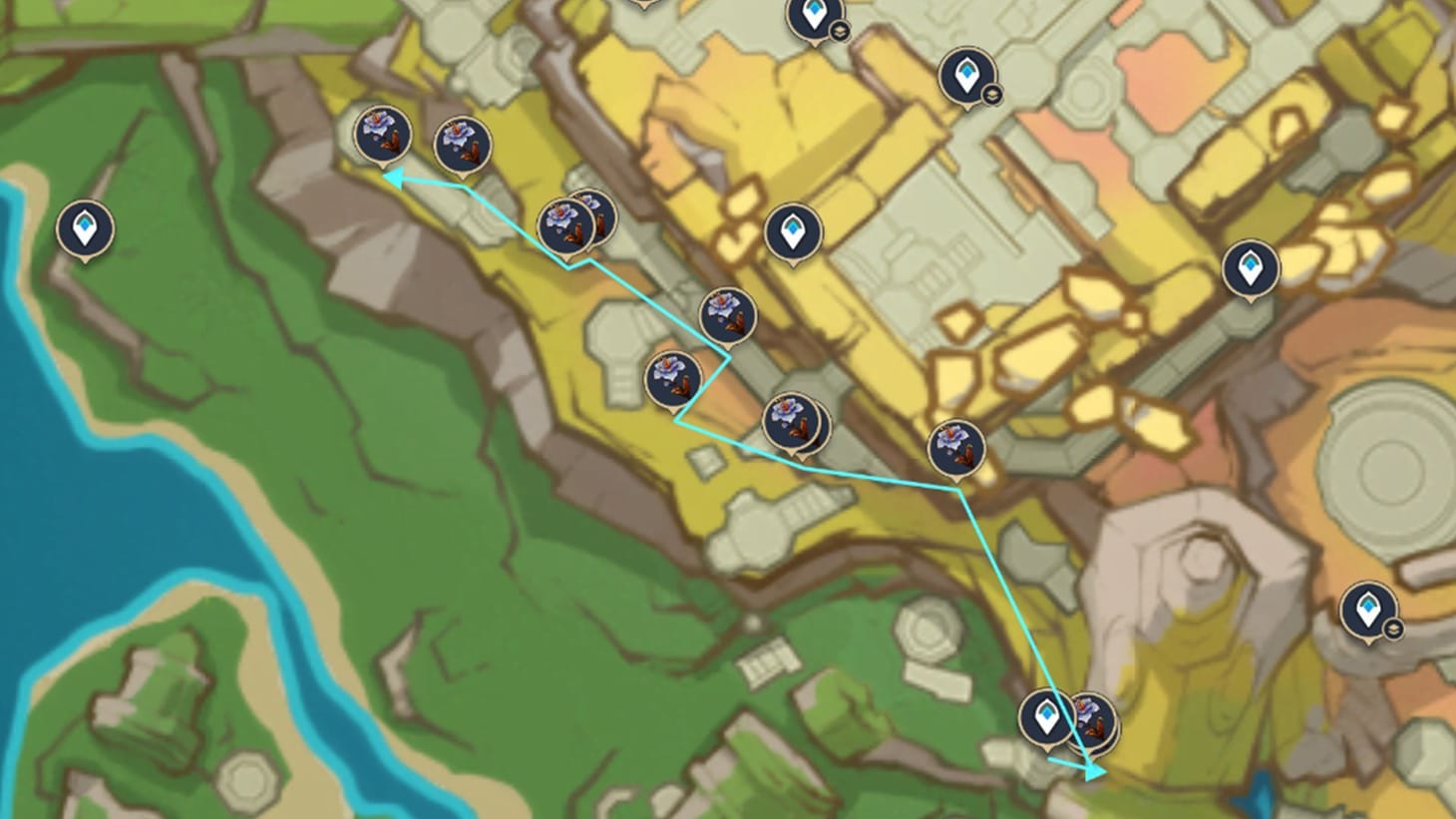 Genshin Impact Withering Purpurbloom locations and farming routes