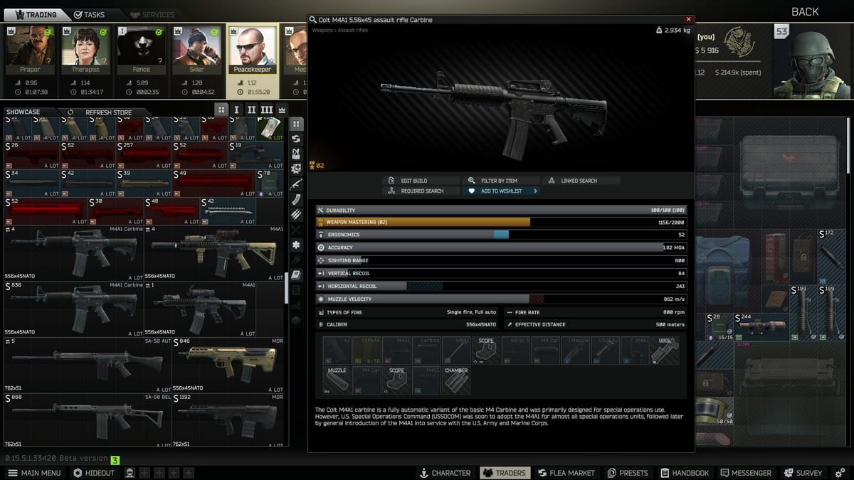 Gunsmith Part 7 in Escape from Tarkov: How to complete and rewards