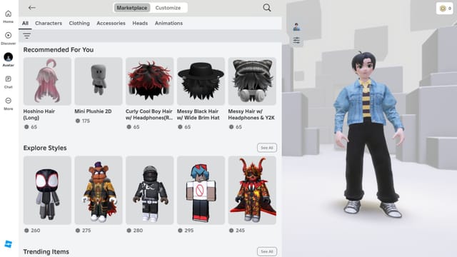 How to change your avatar profile picture on Roblox