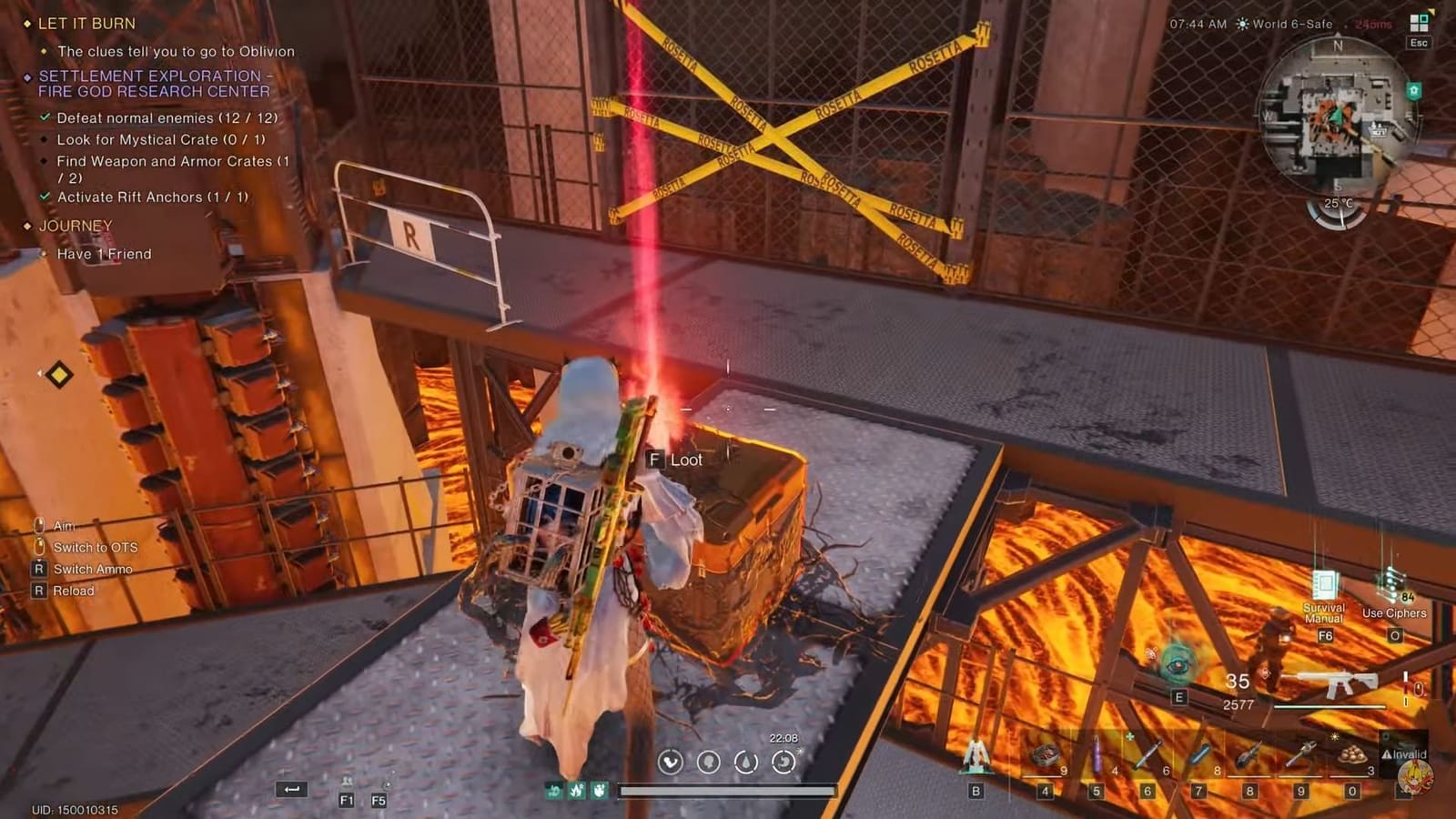 Once Human: All crate locations in Fire God Research Center (Ember Strand)