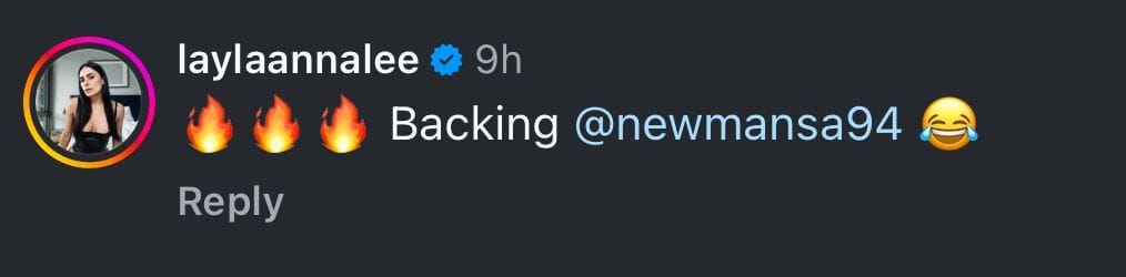 "KO this man for me" - Ian Machado Garry and wife Layla Anna-Lee ...