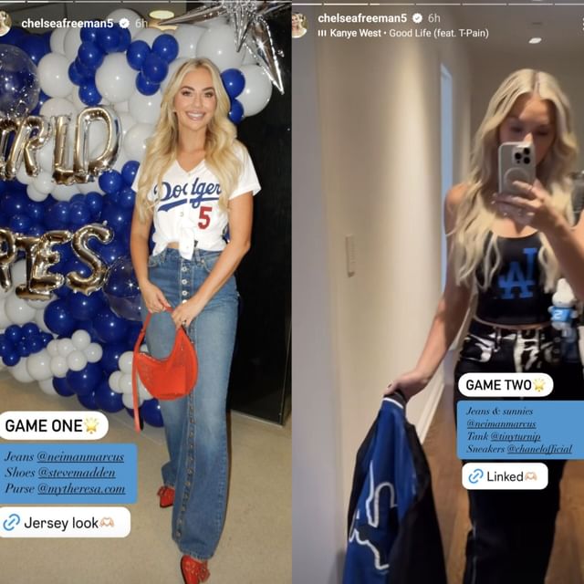 In Photos: Freddie Freeman's wife Chelsea complies her top fit checks ...