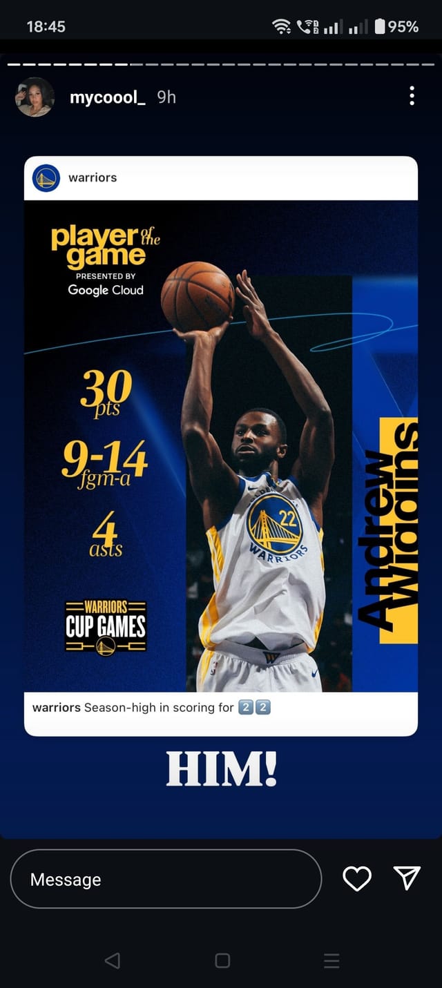 Andrew Wiggins' girlfriend Mychal Johnson drops one-word reaction after forward’s season-high outing