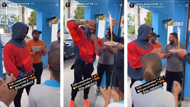 Eloy Jimenez receives surprise cake on 28th birthday as Bryan De La ...