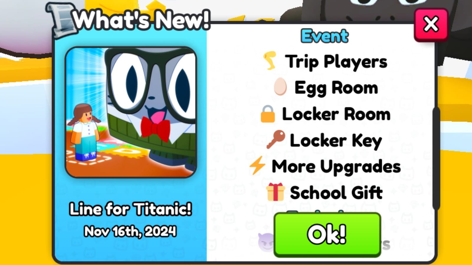 Pet Simulator 99 Stand in Line for Titanic update: Limited Huge Pets ...