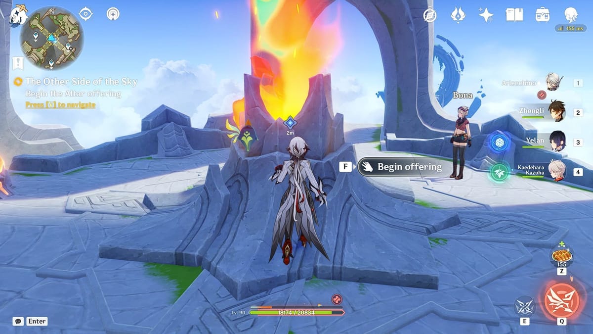 Genshin Impact: The Other Side of the Sky quest guide