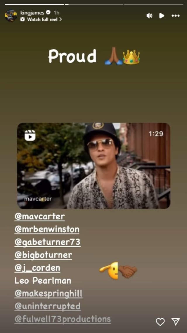 LeBron James reacts in 1 word to Maverick Carter's The SpringHill ...