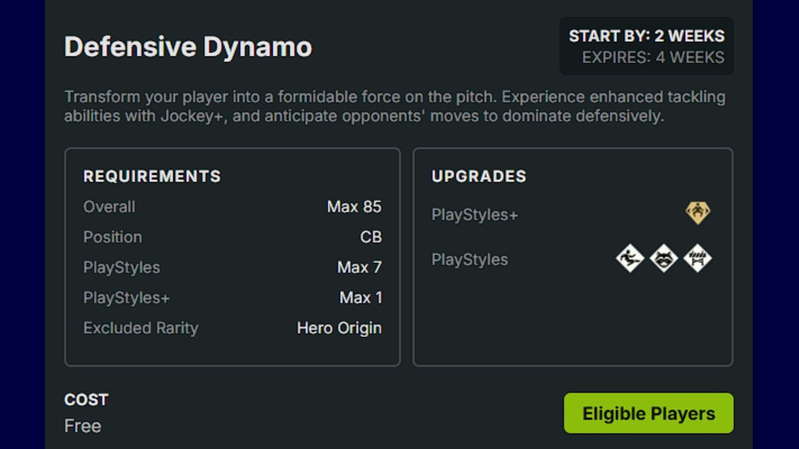 EA FC 25 Defensive Dynamo Evolution: Best players to use, all upgrades ...