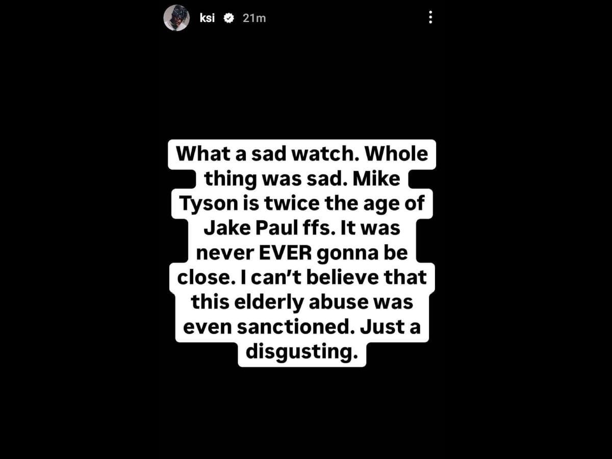 "Whole thing was sad" - KSI says Jake Paul's boxing match with Mike ...