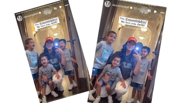 Raheem Mostert: Raheem Mostert's wife Devon and children have special ...