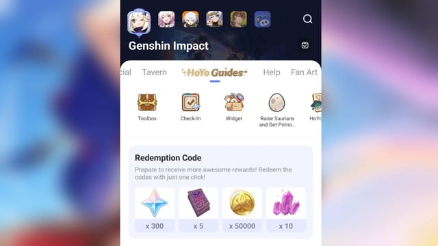 Genshin Impact 5.2 livestream redeem codes: 300 Primogems and other rewards