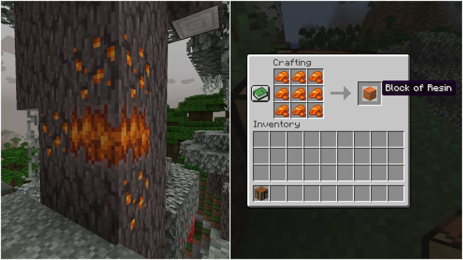 New Minecraft resin block might be a good alternative to scaffolding