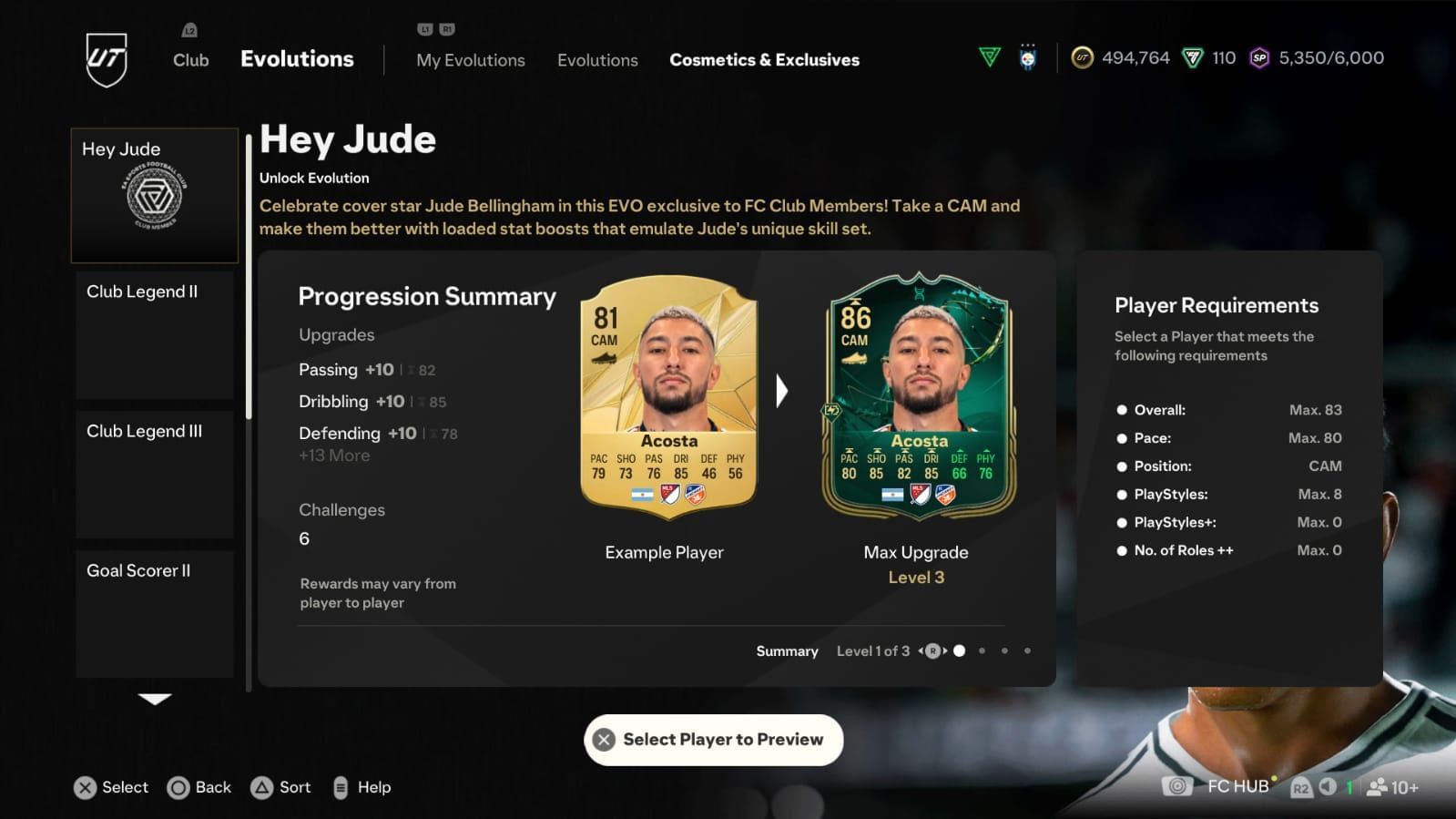 EA FC 25 Hey Jude Evolution guide: Best players to use, all upgrades, requirements, and more