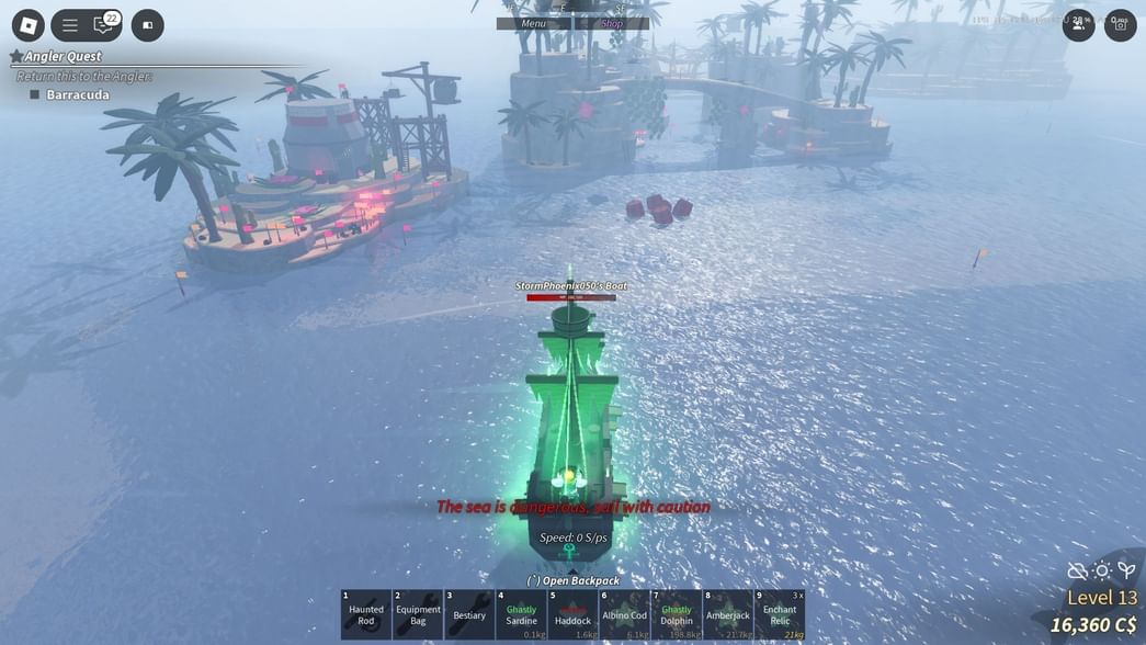 Roblox Fisch Ancient Isles + The Megalodon Hunt update patch notes