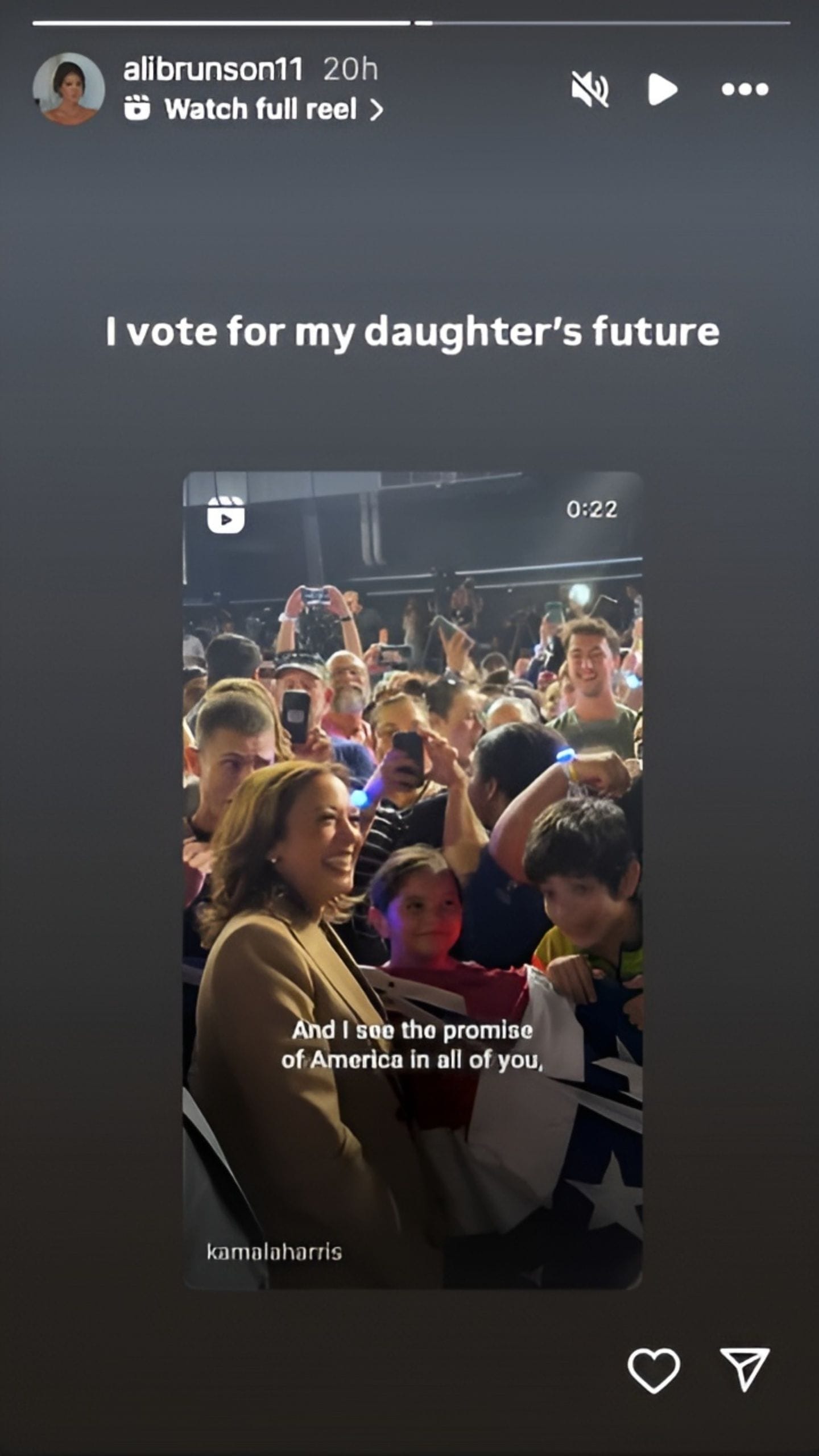 "I vote for my daughter's future": Knicks' Jalen Brunson's wife Ali ...