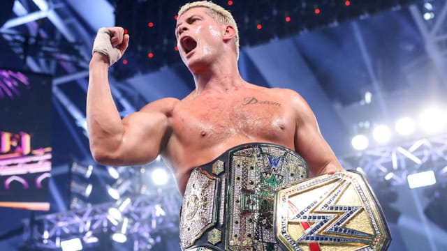 Cody Rhodes sends a one-word message after winning the Crown Jewel ...